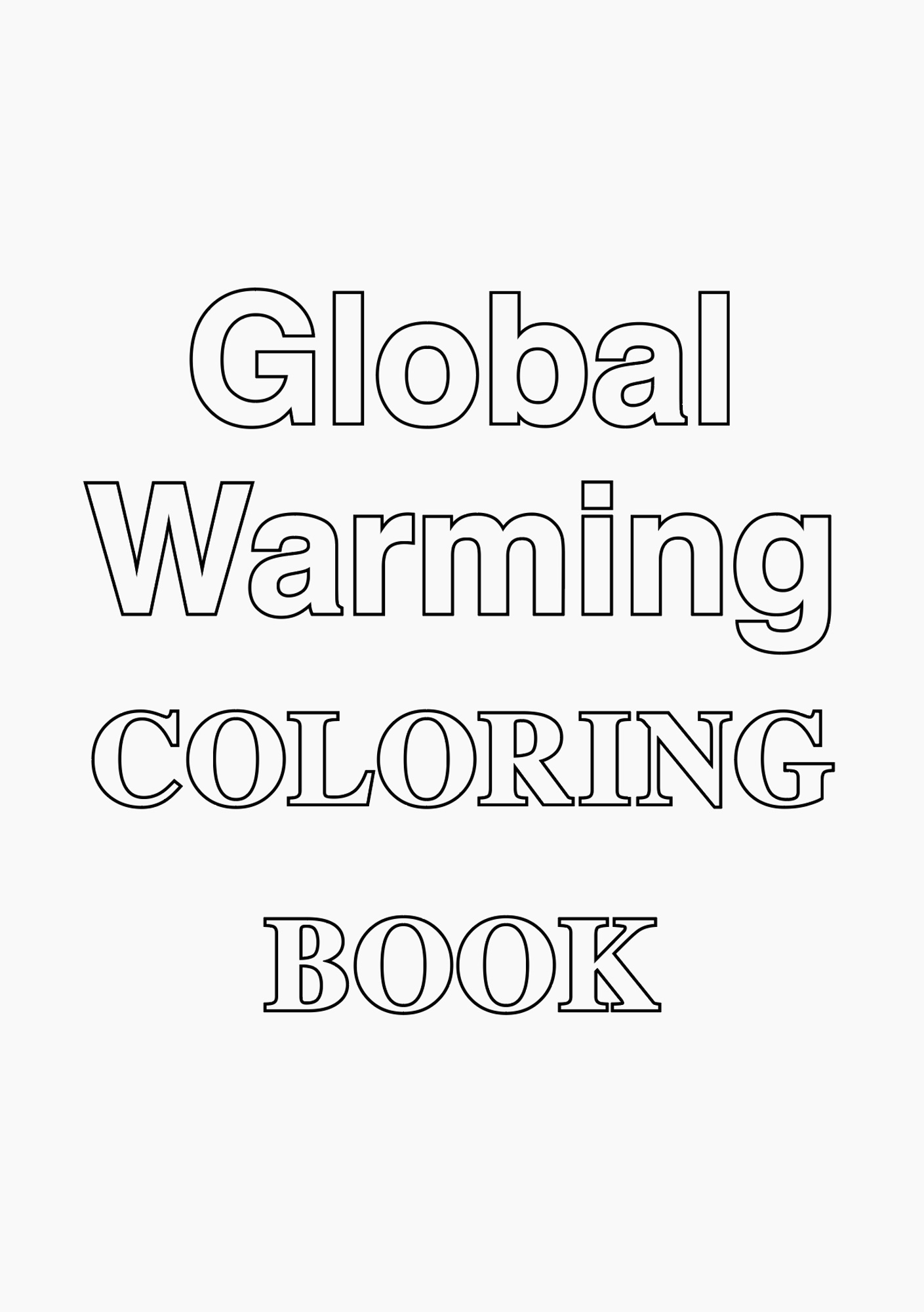 global warming coloring pages